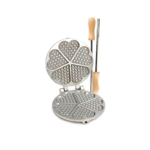 CBE Gas Waffle Pizzelle Maker 5 Hearts – The Artisans Bottega