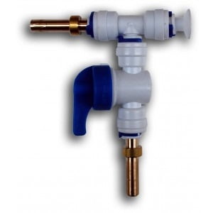 Plastic Gas Line T- Piece Splitter Valve Connect Multiple Tank / Kegs ...