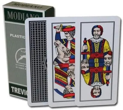 Modiano Plastic Trevigiane Italian Playing Cards – The Artisans Bottega