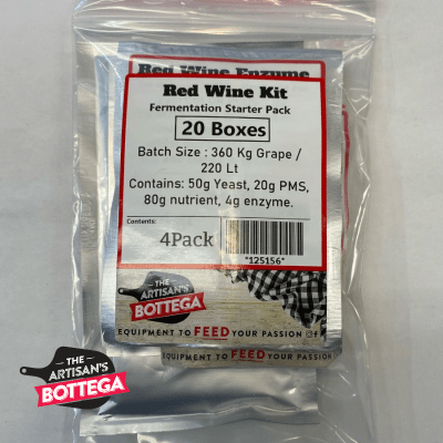 Wine Fermentation Starter Kit - 4 packs including Yeast – The Artisans ...